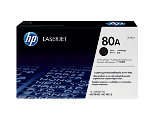 HP 80A Black Original LaserJet Toner Cartridge - (CF280A) - Shop HP.com ...