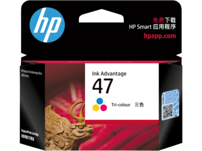 HP 47 Tri-color Original Cartridge (6ZD61AA) - Center facing