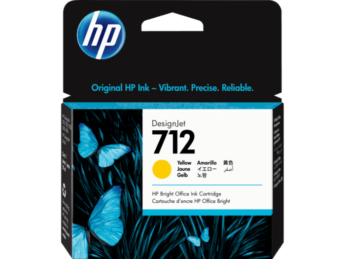 HP 712 Yellow 29-ml Original HP Ink Cartridge (3ED69A) for DesignJet ...