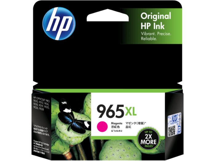 HP 965XL High Yield Magenta Original Ink Cartridge (3JA82AA) - Shop HP ...
