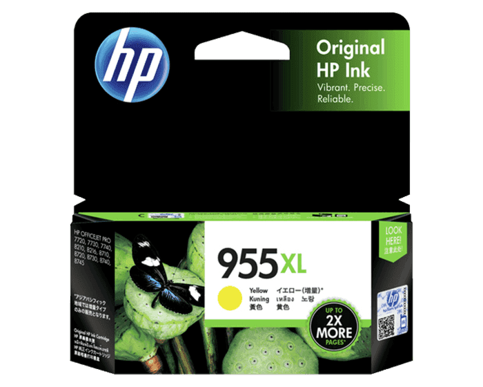 HP 955XL High Yield Yellow Original Ink Cartridge (L0S69AA) - Shop HP ...