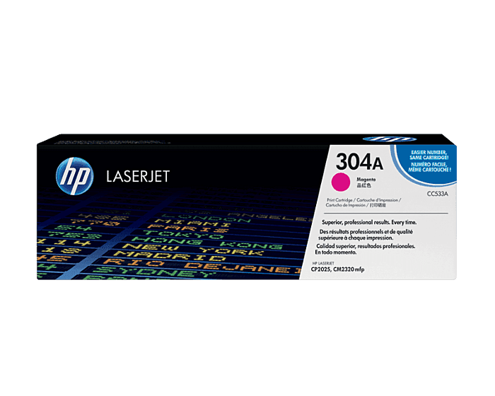 HP 304A Magenta Original LaserJet Toner Cartridge (CC533A) - Shop HP ...