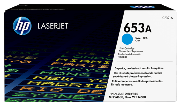 HP 653A Cyan Original LaserJet Toner Cartridge (CF321A) - Shop HP.com ...
