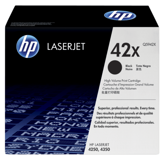 HP 42X High Yield Black Original LaserJet Toner Cartridge - Shop HP.com ...