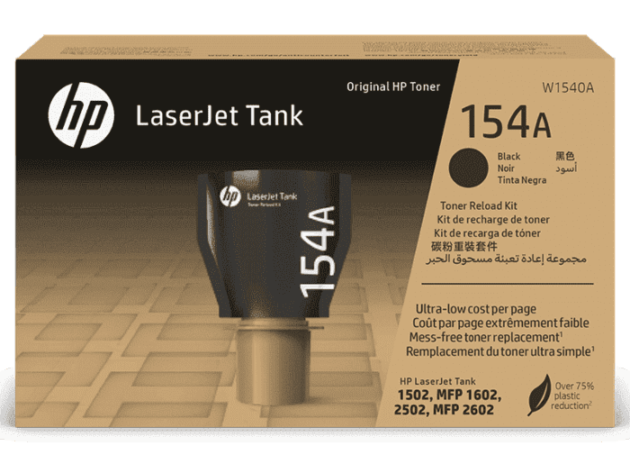 HP 154A Black Original LaserJet Tank Toner Reload Kit - (W1540A) - Shop ...